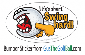 Bumper Sticker – Golf | Gus The Golf Ball™